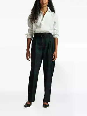 Polo Ralph Lauren Plaid Check Pleated Trousers