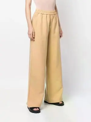 Rodebjer Wide-leg Jogger Trousers In Sand Beige