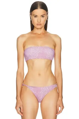ZIAH Twisted Bandeau Bikini Top