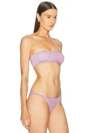 ZIAH Twisted Bandeau Bikini Top