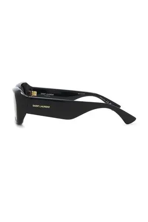 Saint Laurent Bold Injected Rectangular Sunglasses
