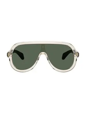 Moncler Sunsette Aviator Sunglasses - Clear