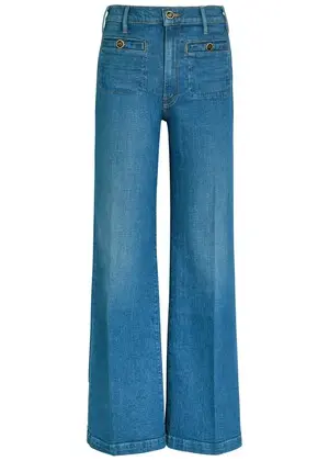MOTHER Stasher Hustler Roller Wide-leg Jeans