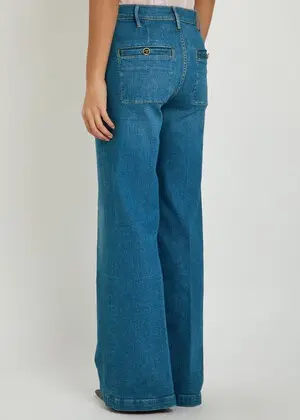 MOTHER Stasher Hustler Roller Wide-leg Jeans