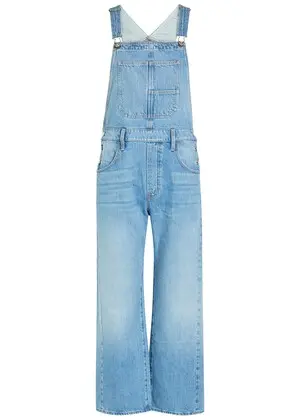MOTHER The Half-pipe Denim Overalls - Blue