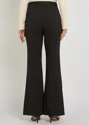 Vince Flared-leg Stretch Cotton Trousers