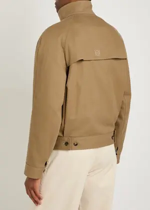 Loewe Layered Wool And Cotton-twill Jacket