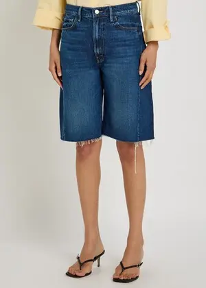 MOTHER The Half-pipe Bermuda Denim Shorts