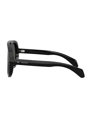 Moncler Sunsette Aviator Sunglasses - Black