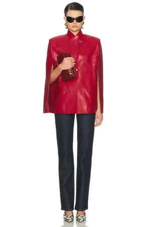 Khaite Dolso Jacket - Deep Red