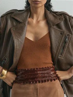 ATELIER Leather Interlaced Belt