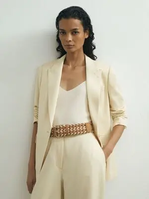 ATELIER Leather Interlaced Belt
