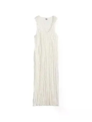 TOTEME Crinkled Tank Dress - White