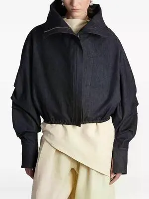 BATAKOVIC Funnel-neck Denim Jacket