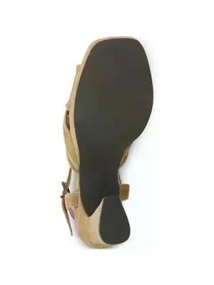 Ash Knotted Platform Sandals - Neutrals