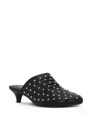 Ash Eloise Studded Mules - Black