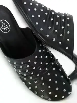 Ash Eloise Studded Mules - Black