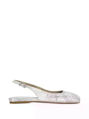 Ash Silver Tone Flats For Women