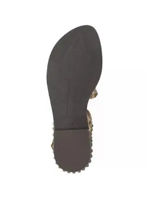 Ash Studded Leather Sandals - Brown