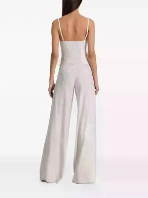 Alice + Olivia Eric Stripe-pattern Trousers - Neutrals