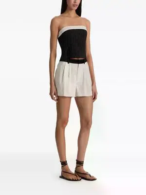 Alice + Olivia Conry Stripe-pattern Shorts - Neutrals