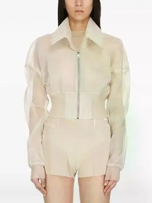 Rick Owens Dracucollar Jacket - Neutrals