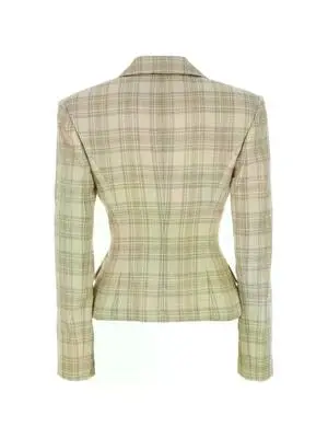 Magda Butrym Check-pattern Double-breasted Blazer
