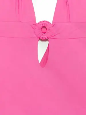 FISICO Ring Detail Halterneck Swimsuit - Pink