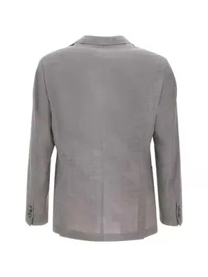BOSS Slim-fit Virgin Wool Blazer - Grey