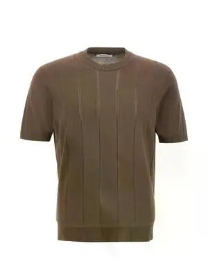 KANGRA Flat-rib Cotton Sweater - Brown