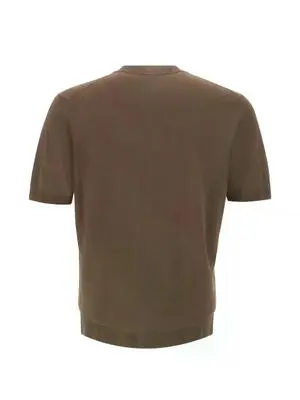 KANGRA Flat-rib Cotton Sweater - Brown