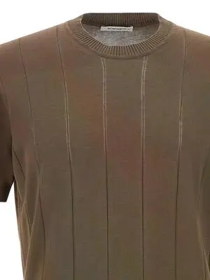 KANGRA Flat-rib Cotton Sweater - Brown