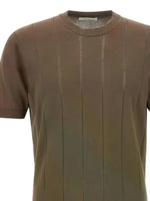 KANGRA Flat-rib Cotton Sweater - Brown