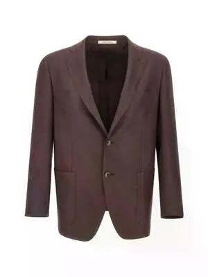 Tagliatore Logo-pin Two-button Blazer - Brown