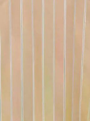 PAOLO PECORA Striped Boxy-fit Shirt - Neutrals