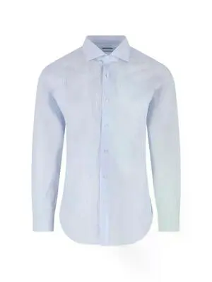 BARBA NAPOLI Striped-pattern Shirt - Blue