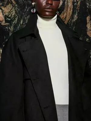 ENTIRE STUDIOS Belted Trench Coat - Black