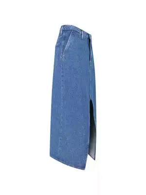 JIL SANDER Denim Maxi Skirt - Blue