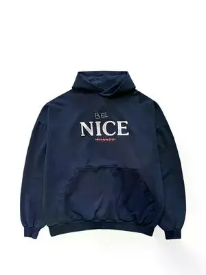 Balenciaga Printed Distressed Hoodie