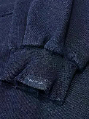 Balenciaga Printed Distressed Hoodie