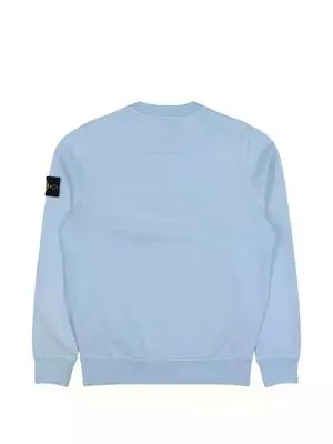 Stone Island Logo Badge Fleece Sweater - Blue
