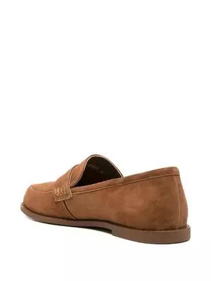 SERGIO MORETTI FIRENZE Suede Penny Loafers