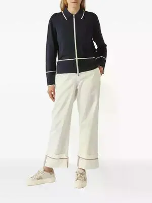 Herno Piped-trim Turn-up Trousers