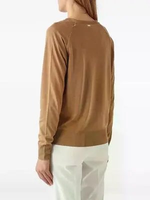 Herno Raglan Sleeve T-shirt With Button Detailing - Neutrals