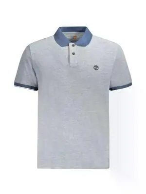 Timberland Logo-embroidered Short-sleeve Polo Shirt - Grey
