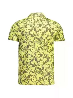 Gant Floral-print Cotton Polo Shirt - Green
