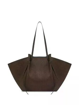 Yuzefi Mochi Woven Tote Bag - Brown