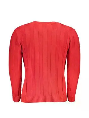 U.S. Grand Ribbed-knit Crew-neck Jumper