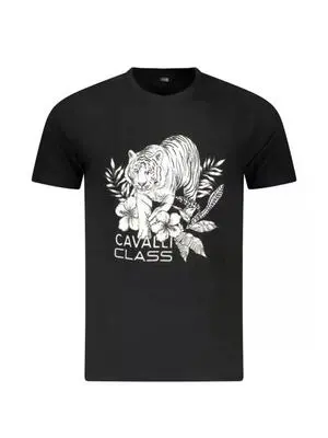 Roberto Cavalli Tiger-print T-shirt - Black