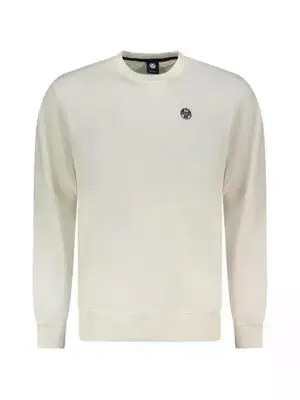 NORTH SAILS Logo-patch Crew-neck Sweatshirt - White